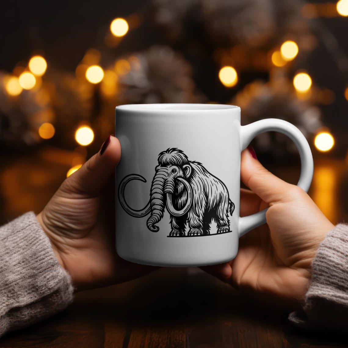 Woolly Mammoth Laser Engrave Files Svg & Png,mammoth Clipart,mammoth ...