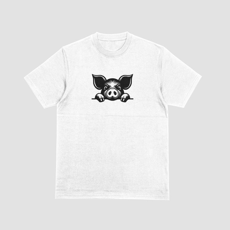 Peeking Pig Svg Png,hog Raiser Svg,clipart,vector Image,engraving ...