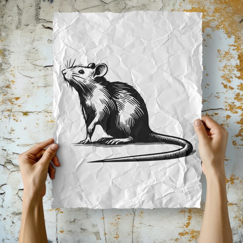 Mouse Rat Svg Png Pdf Jpg,rat Clipart,rat Vector Image,rat Silhouette ...