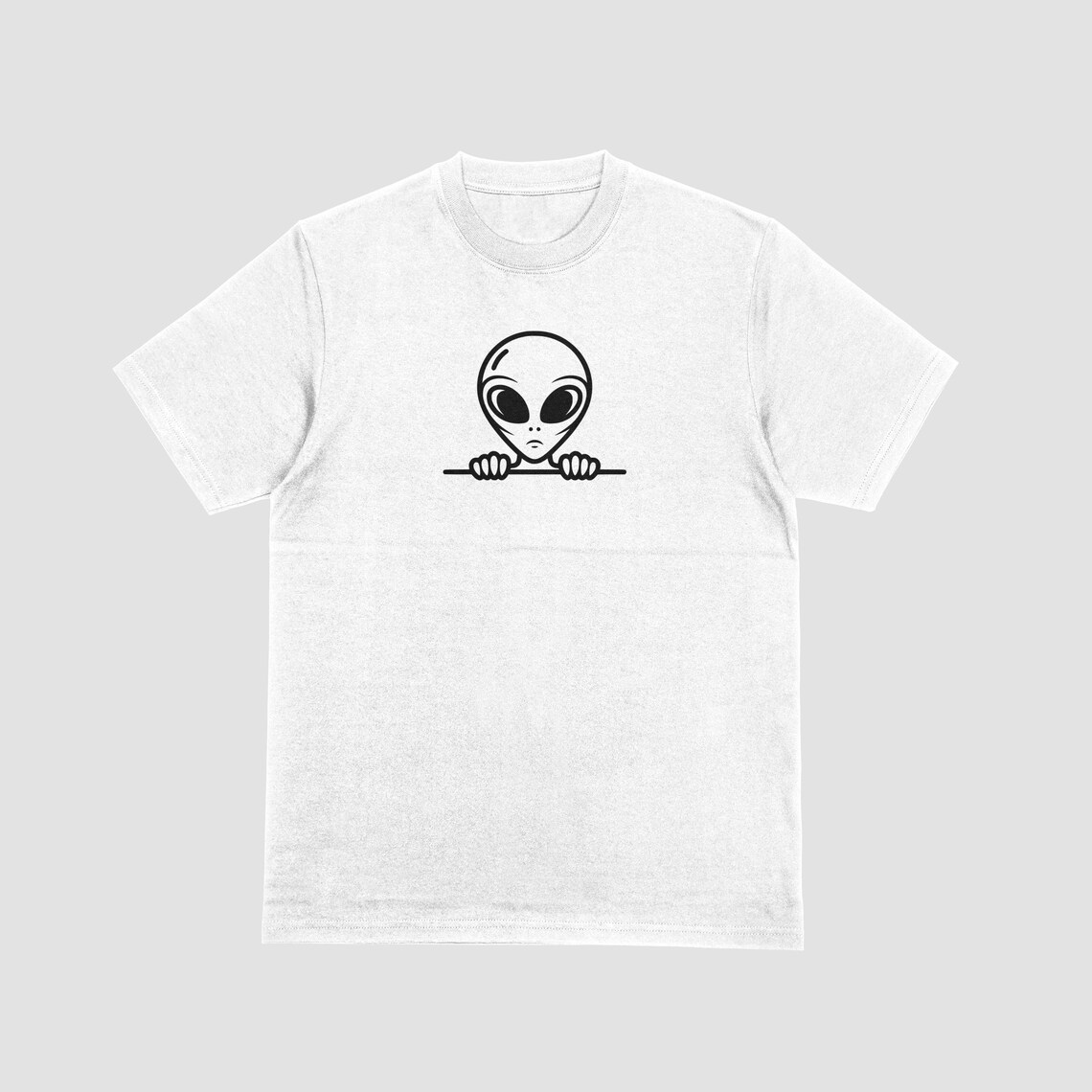 Peeking Alien SVG: PNG, Laser Cut File, Clipart, Vector Design (digital ...