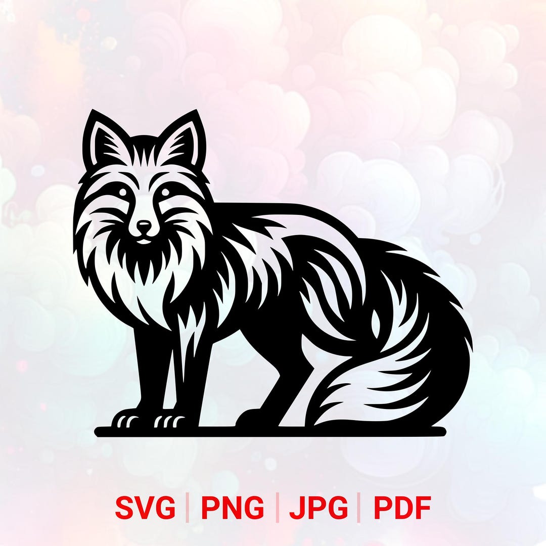 Fuchs SVG: PNG, Wildtier Clipart, Vektordesign, Laser Cut Datei ...