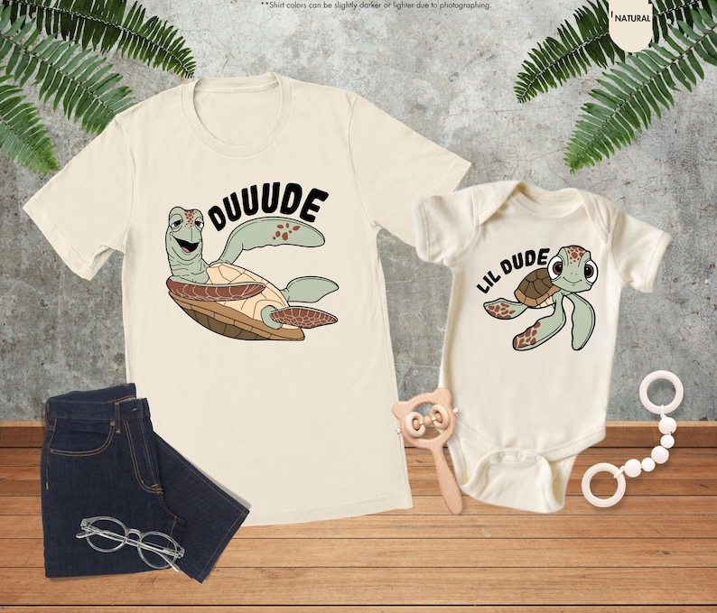 Dude and Lil Dude Shirt, Disney Father and Son Shirt, Funny Fathers Day ...