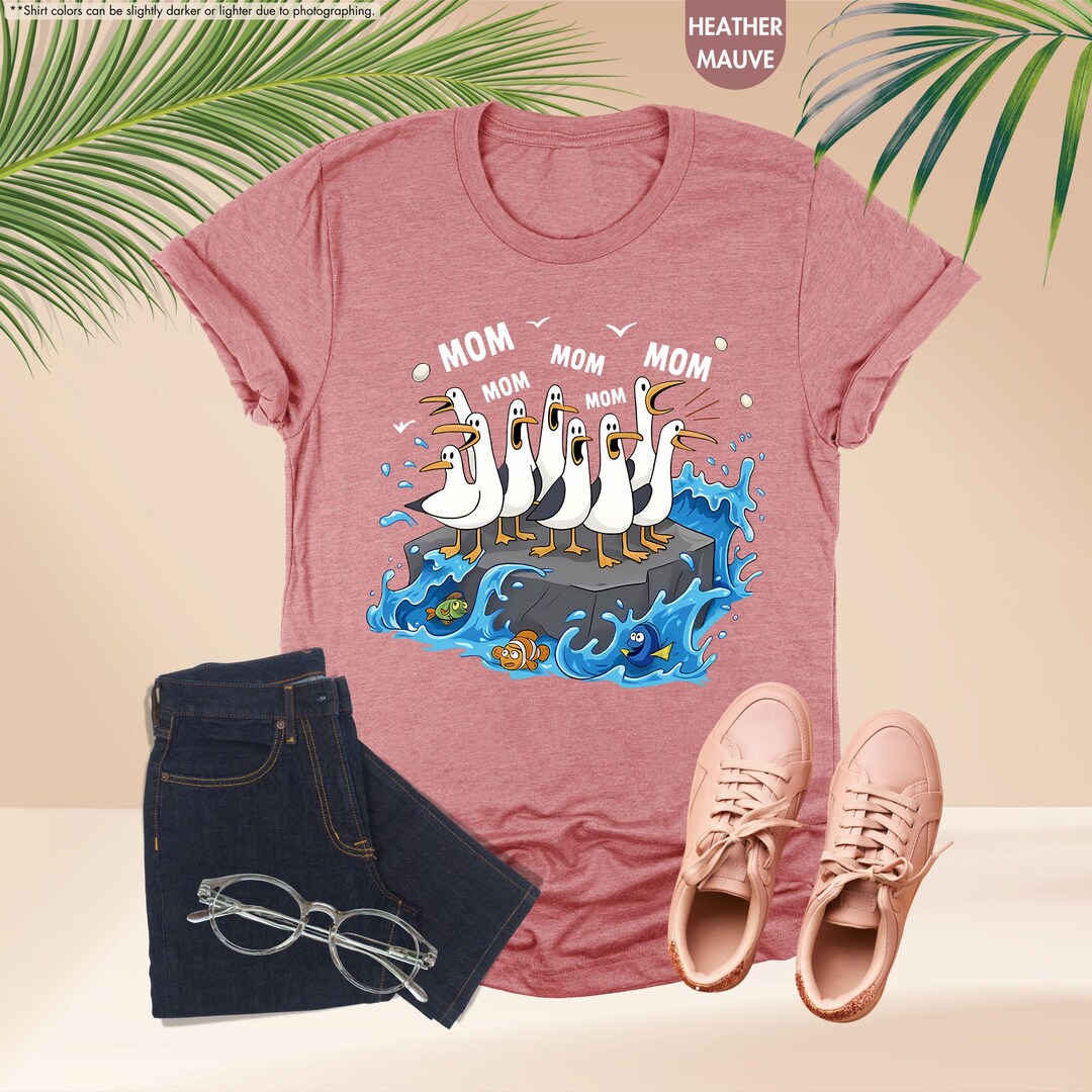 Nemo Seagull Mom Mom Mom Shirt, Disney Nemo T-shirt, Disneyland Mom Mom ...