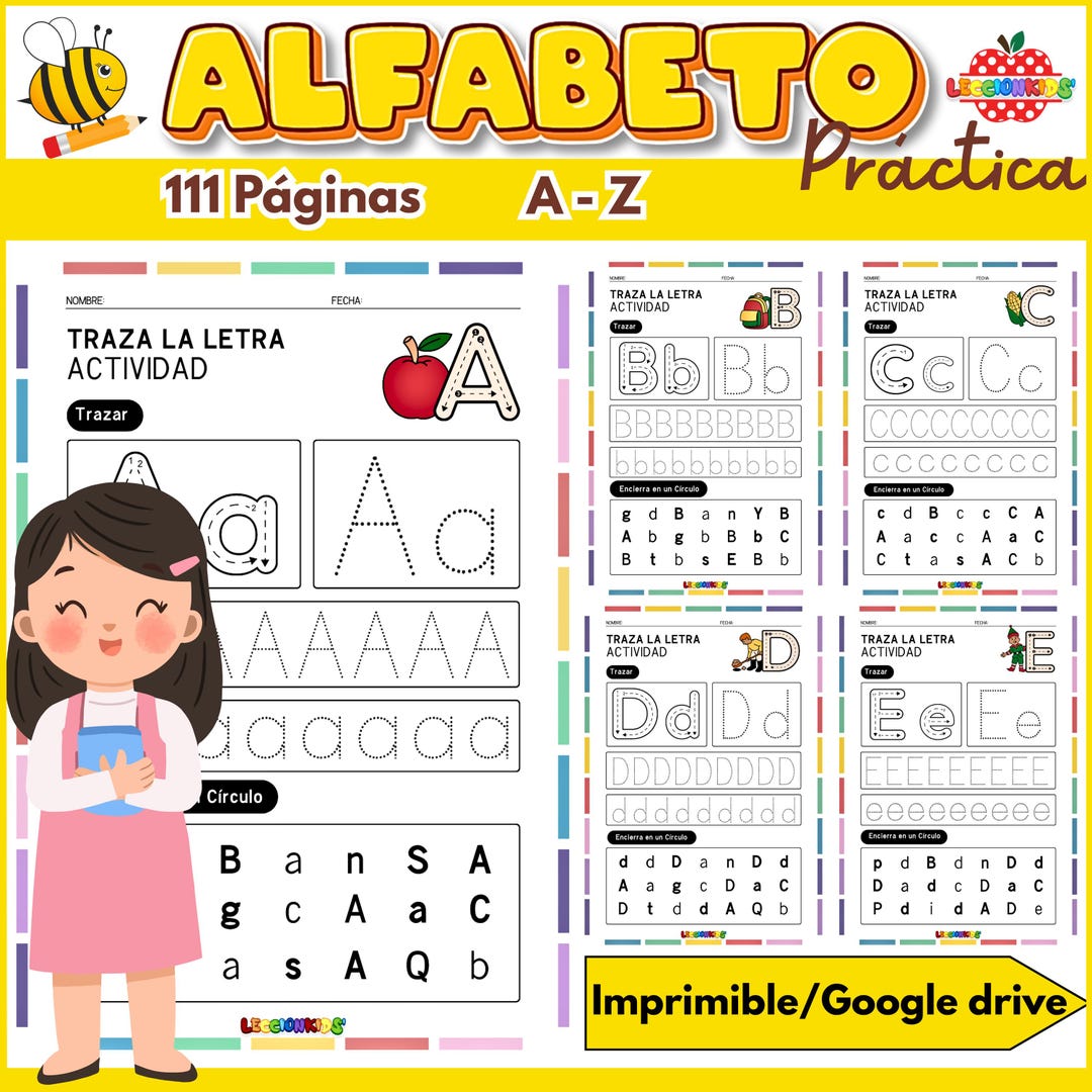 Printable Spanish Alphabet Worksheets / Alphabet Activities / the ...
