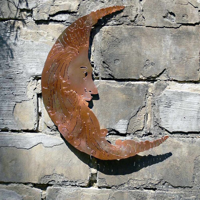 Half Moon Metal Wall Art - Etsy