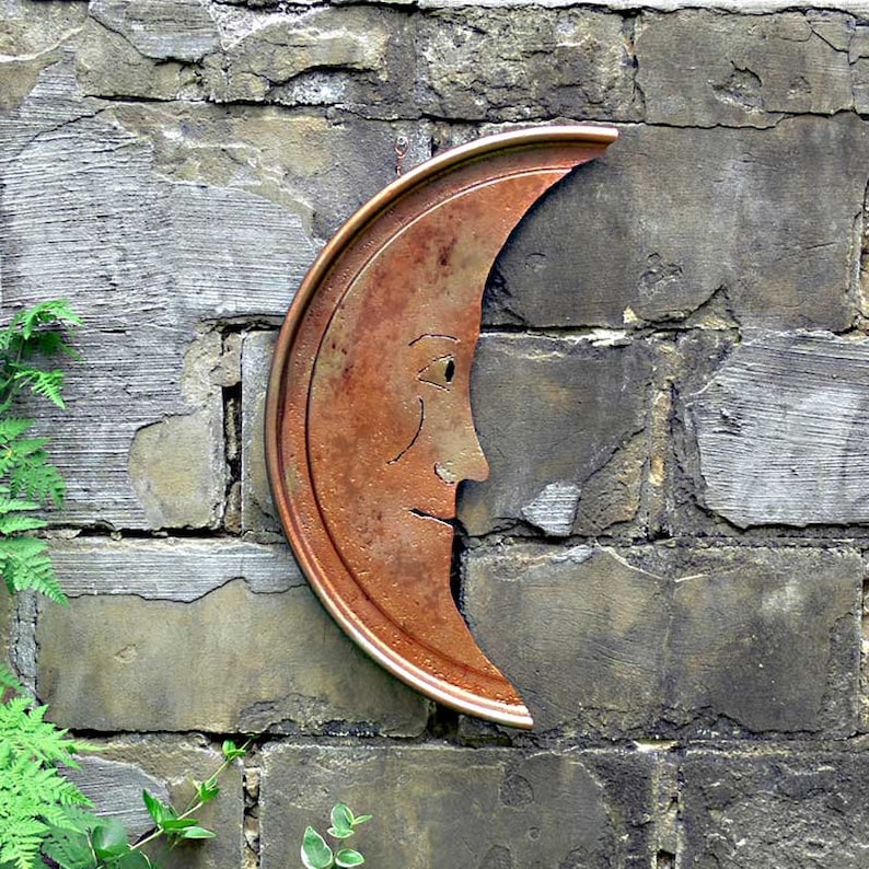 Half Moon Metal Wall Art - Etsy
