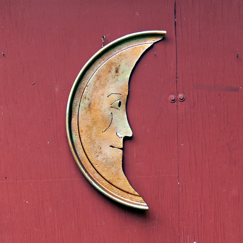 Half Moon Metal Wall Art - Etsy