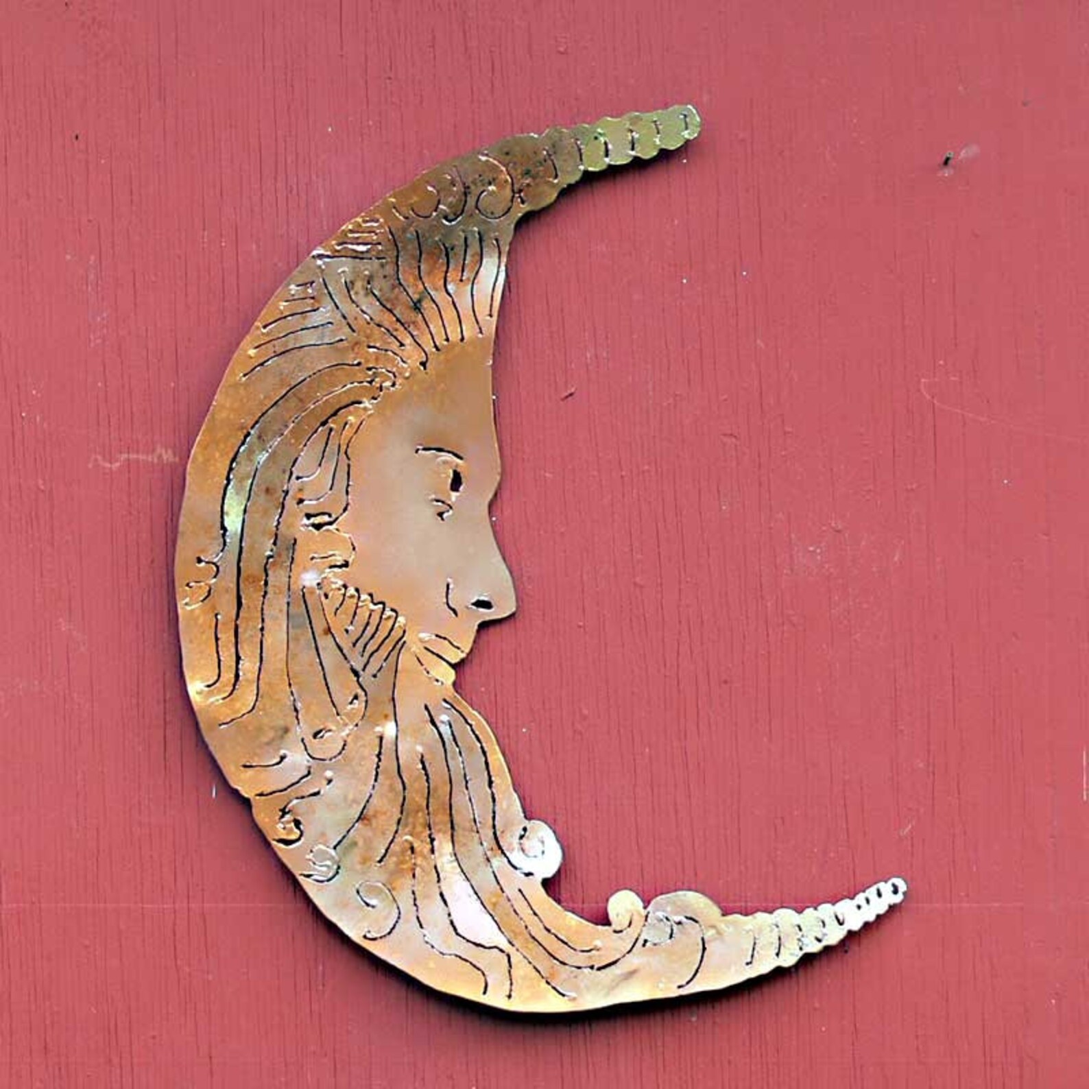 Half Moon Metal Wall Art | Etsy