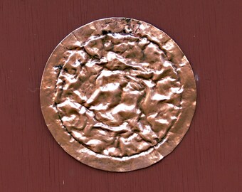 COPPER PEACE SIGN Wall Art: Copper Wall Art Metal Sculpture. - Etsy