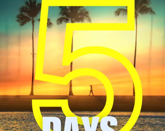 Animated Countdown Canva Template | Vacation Countdown | Event ...