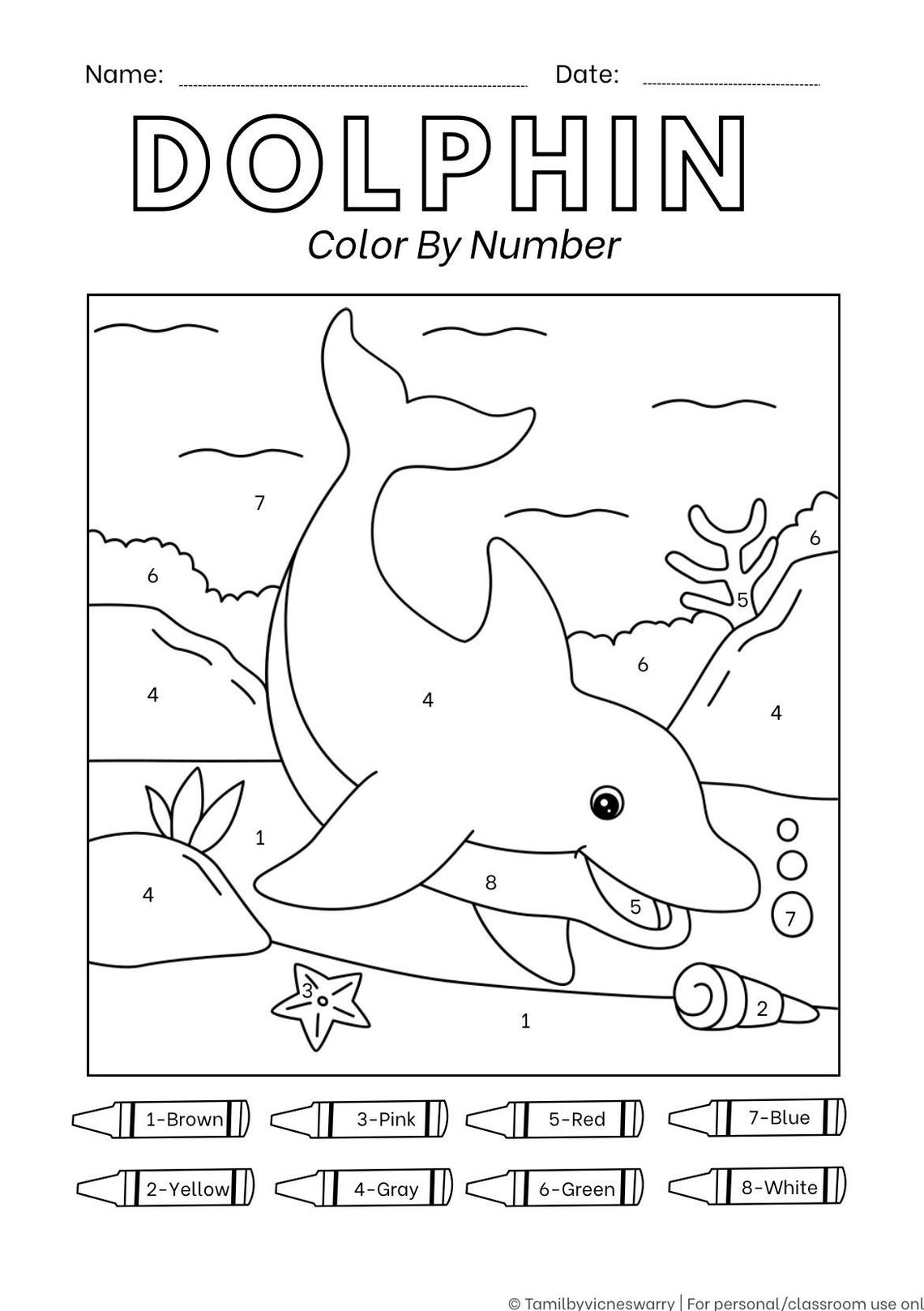 Sea Animal Coloring Pages - 20 Printable Ocean-themed Sheets for Kids ...