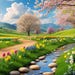 Spring in the Park Virtual Background Pack 1 - Etsy