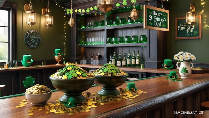 St. Patrick's Day Virtual Background - Etsy