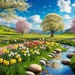 Spring in the Park Virtual Background Pack 1 - Etsy