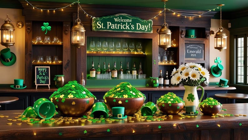 St. Patrick's Day Virtual Background - Etsy