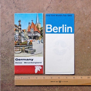 World's Fair Germany Map and Berlin Pavilion Brochure New York Worlds ...