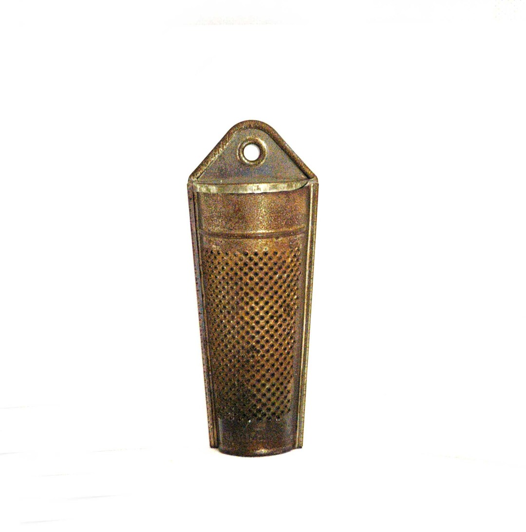 Nutmeg Grater Antique Tin Metal Spice Grinder, Made in Germany Zester ...