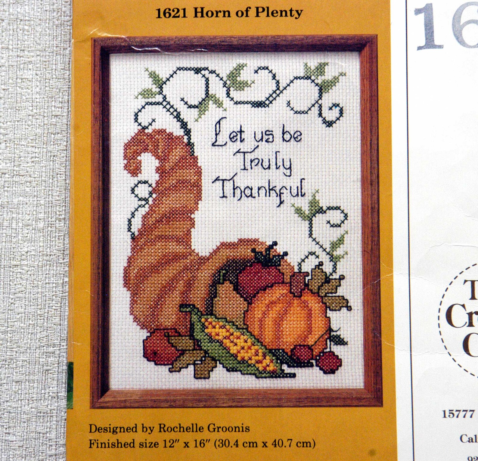 Horn of Plenty Cross Stitch Pattern Thankful Cornucopia | Etsy