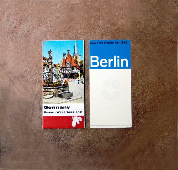World's Fair Germany Map and Berlin Pavilion Brochure New - Etsy