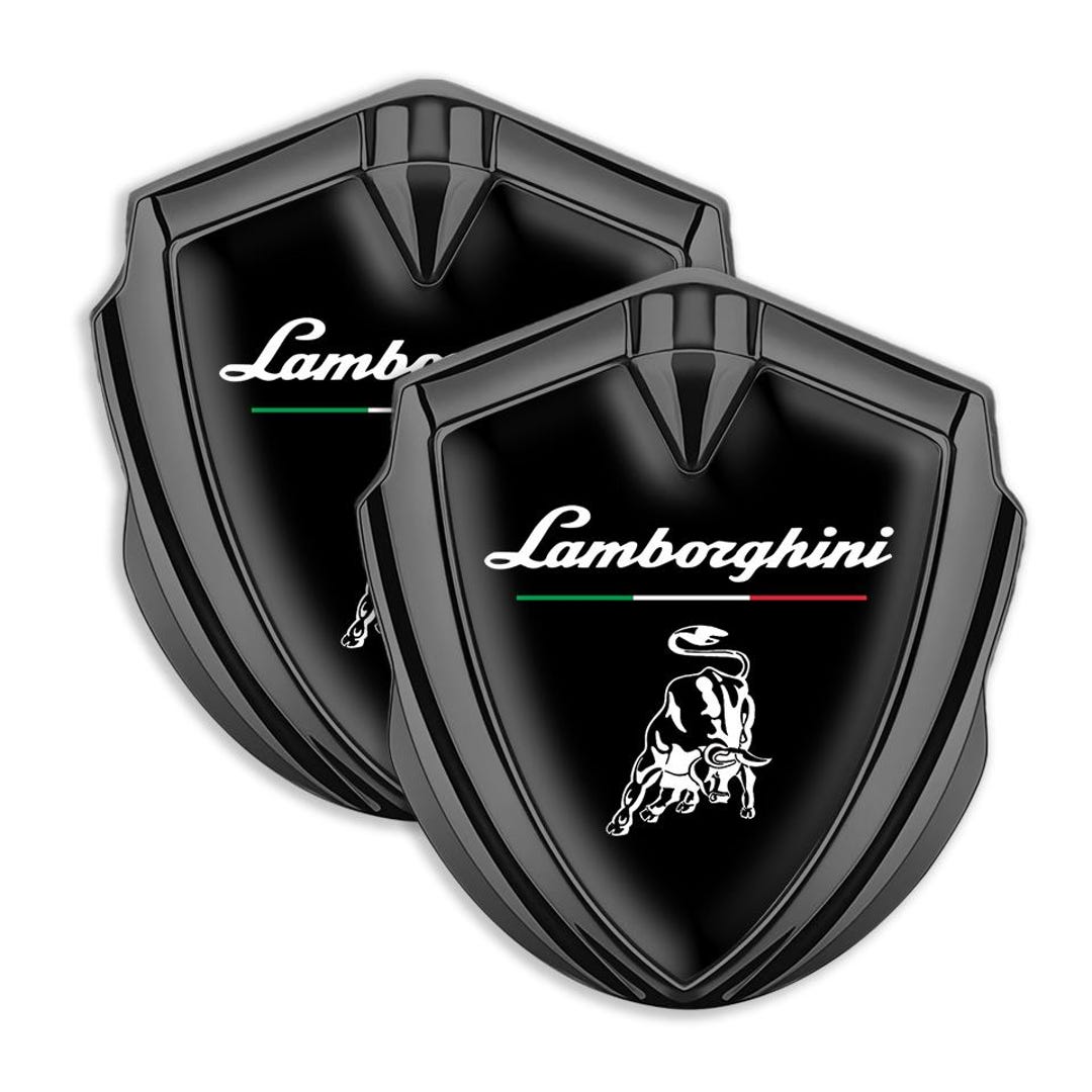 Lamborghini Metal Shield Emblem: Glossy Domed Gel Decal - Etsy