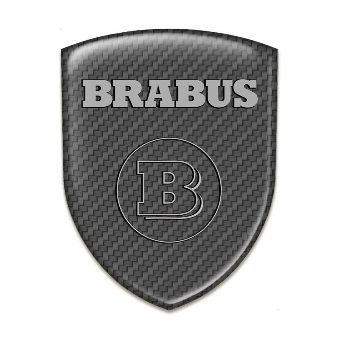 Brabus Glossy Shield Emblem: 3D Gel Domed Car Sticker - Etsy