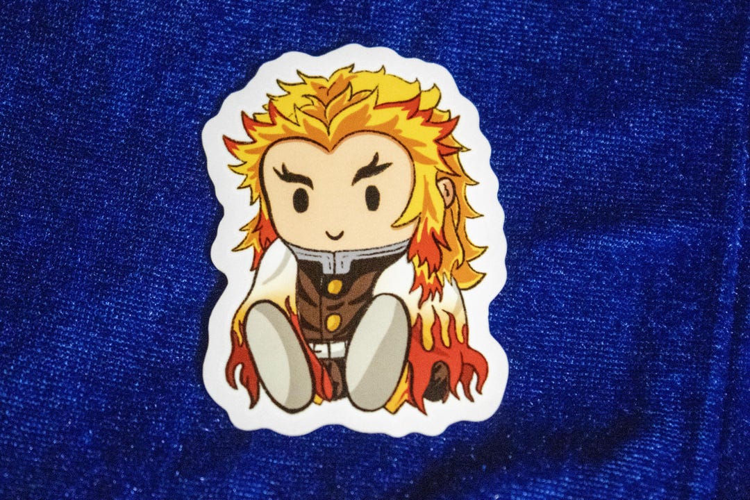 Fire Hashira Ragdoll Vinyl Sticker - Etsy