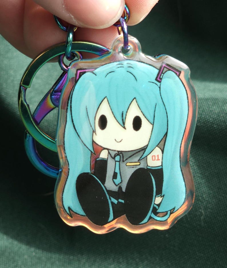 Hatsune Miku - Vocaloid Ragdoll Acrylic Keychain - Etsy