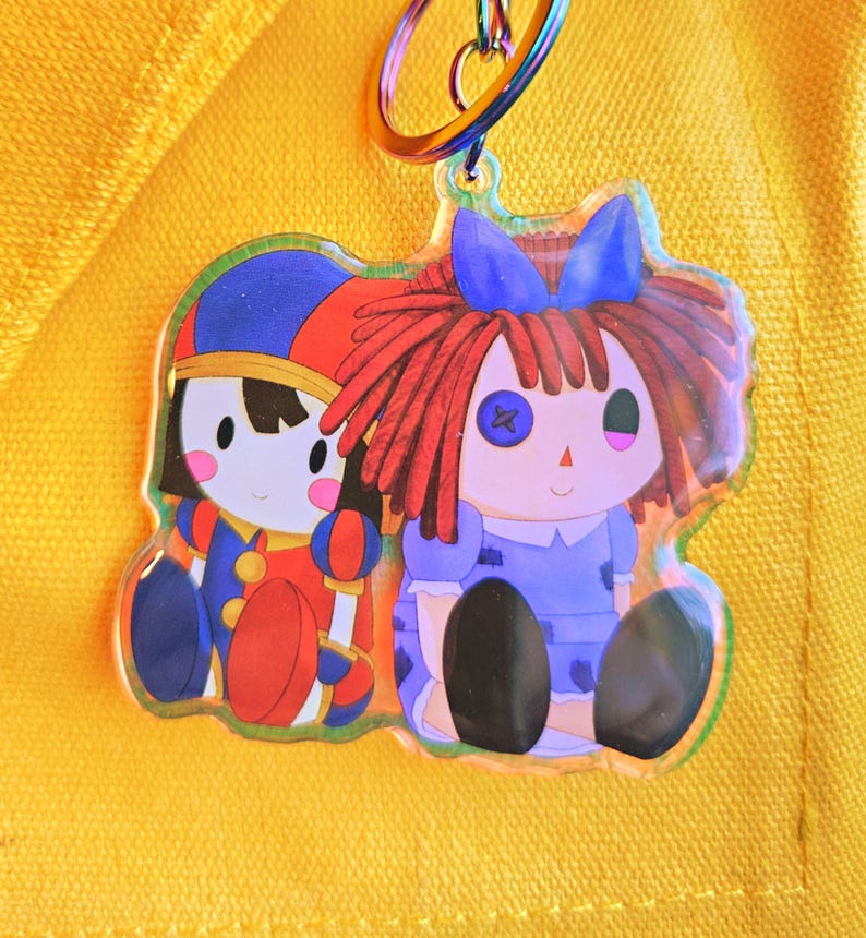 The Amazing Digital Circus Ragdoll Duo Acrylic Keychain - Etsy
