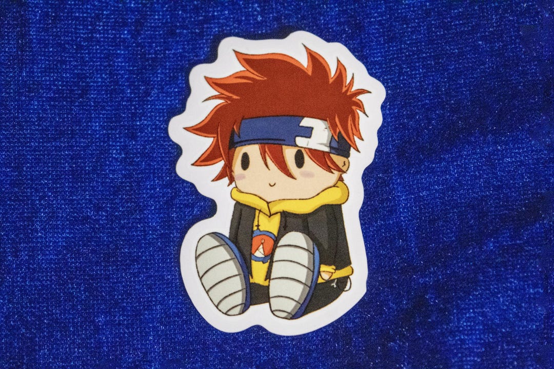 Red Skater Boy Ragdoll Vinyl Sticker - Etsy