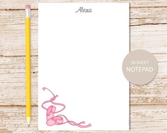 Ballet Notepad for Kids Personalized Notepads Gifts for - Etsy