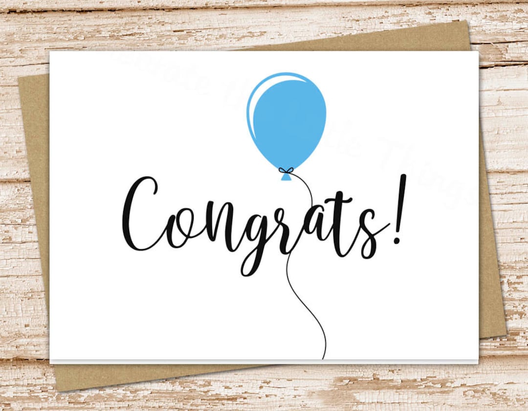 Congratulations Card Set . Congrats, Balloon . Baby, Graduation ...