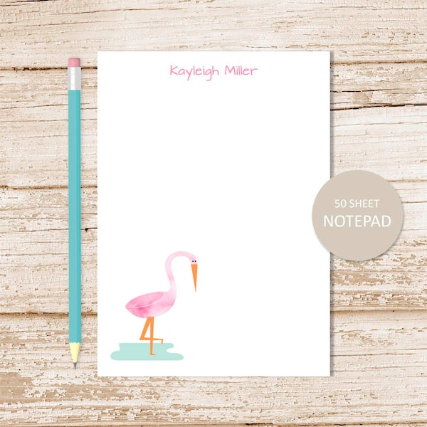 Flamingo Note Pads - Etsy