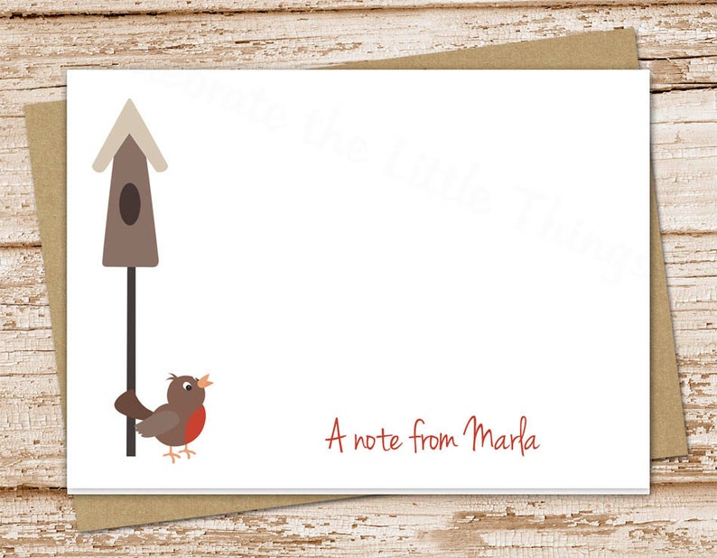 Rustic Birdhouse . Bird Note Cards Notecards . Folded - Etsy