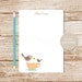 Personalized Notepad . TEA CUP BIRDS Note Pad . Personalized - Etsy