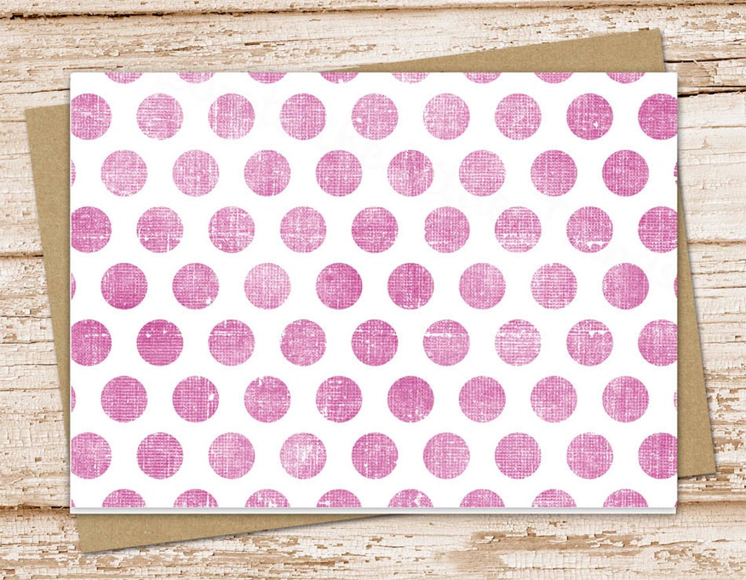 Polka Dot Card Set . Shabby Dots Notecards . Blank Cards . Folded Dots ...