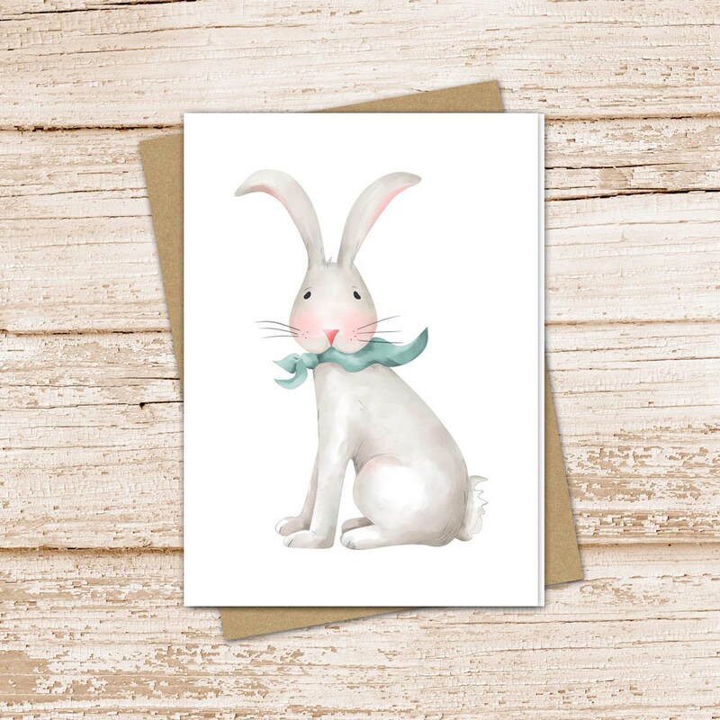 Bunny Note Cards - Etsy