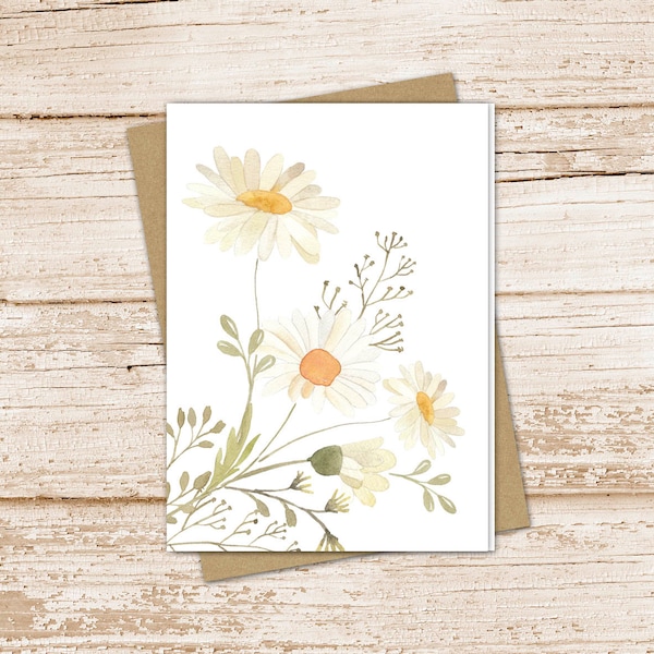 Daisy Note Cards - Etsy