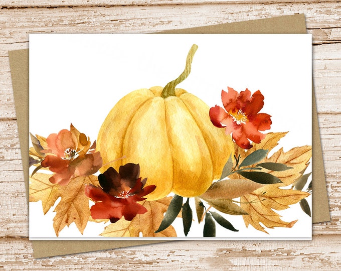 Fall Greeting Card, Happy Fall Greeting Card, Happy Fall Card - Etsy
