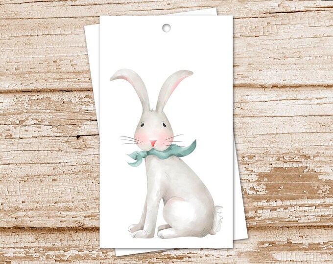 Pink Bunny Tags // Baby Shower Tags // Shabby Chic Gift Tags // Pink ...