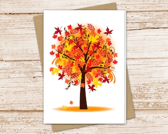 Fall Landscape Note Cards With Envelopes Fall Card Pack Fall - Etsy