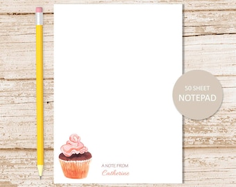 Personalized Notepad Cupcake Notepad Personalized Notepads for Kids ...