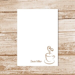 Personalized Notepad . COFFEE . Personalized Stationery . Coffee Cup ...