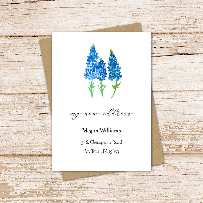 New Address Card - Etsy