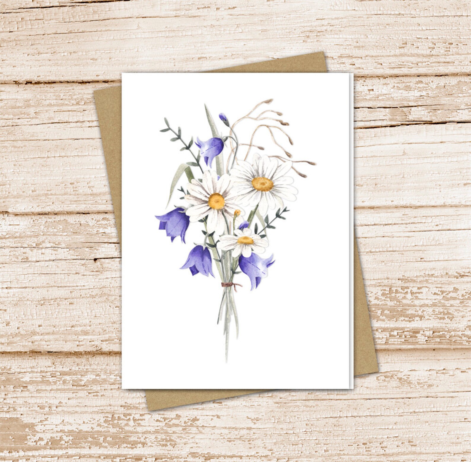 Meadow flowers card set . watercolor summer note cards . | Etsy