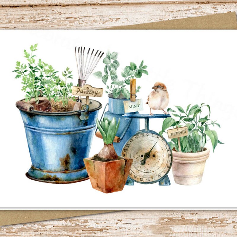 Garden Notecards - Etsy