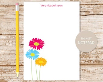 Flower Note Pad | Etsy