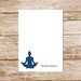 Personalized Notepad . YOGA . Note Pad . Personalized Stationery . Yoga ...