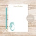 Personalized Notepad . SEAHORSE Notepad . Watercolor Seahorse, Tropical ...