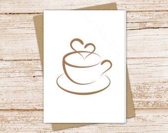 Coffee Note Cards | Etsy