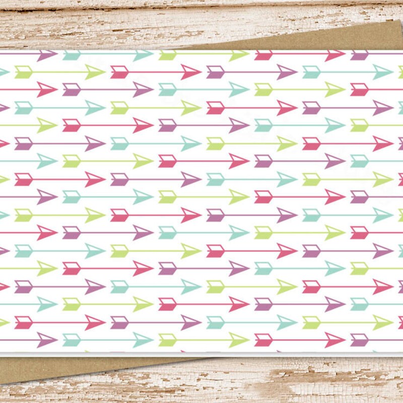 Arrow Note Cards - Etsy